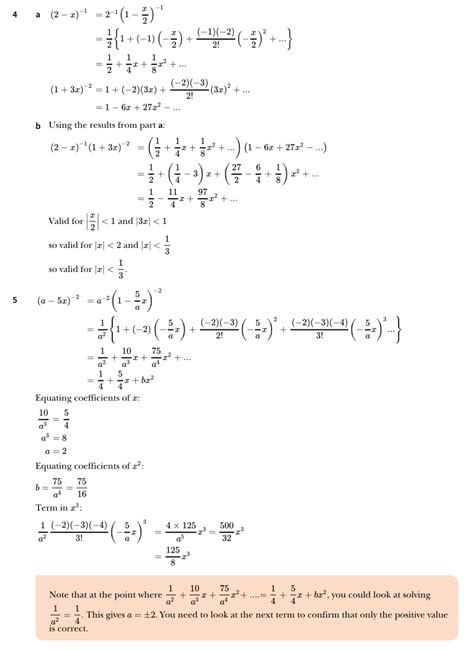 9709 P3 Further Algebra Exercise 4 Worked Solutions Maths With David