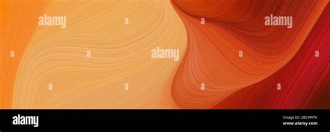Abstract Dynamic Curved Lines Dynamic Header Design With Sandy Brown Firebrick And Coffee