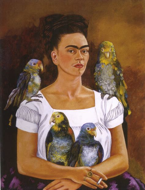 Self Portrait With Cropped Hair 1940 By Frida Kahlo Artchive