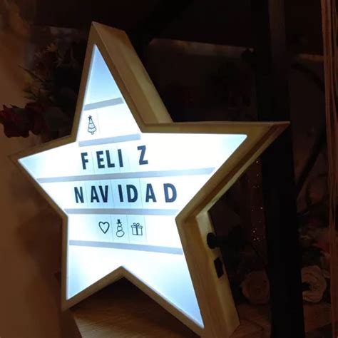 Cartel Letras En Forma De Estrella Led En Venta En Capital Federal