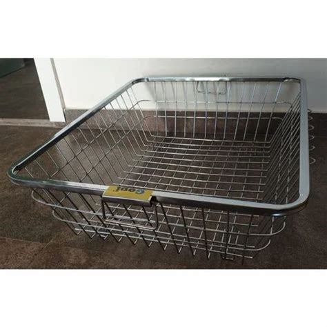 Rectangular Stainless Steel Wire Kitchen Basket At Rs 500 In New Delhi