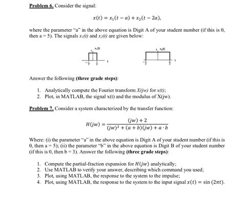 Solved Use A 3 B 6 Use MATLAB To Solve These Problems And Chegg Com
