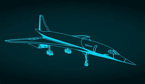 Supersonic Passenger Aircraft Illustration 47105169 Vector Art At Vecteezy