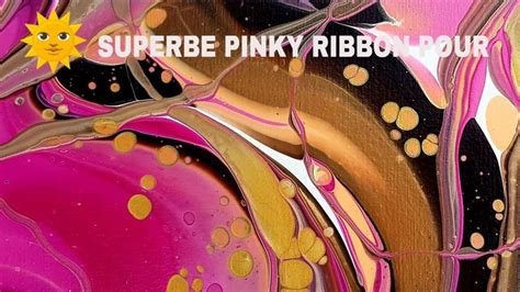 66 🔴superbe Pinky Ribbon 🔴 Fluid Art Ideas Hobby Ideas Fluid Art