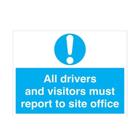 All Drivers And Visitors Must Report Signma121r Logistics Uk Shop