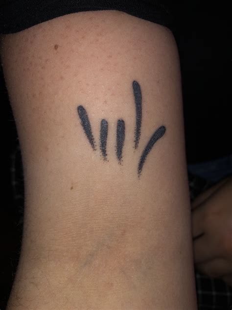 Sign Language Tattoo Sign Language Tattoo Love Yourself Tattoo Love
