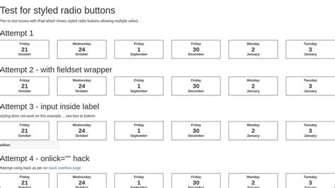 Styled Radio Buttons
