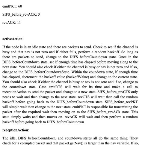 Goal You Will Need To Implement A CSMA CA Protocol Chegg
