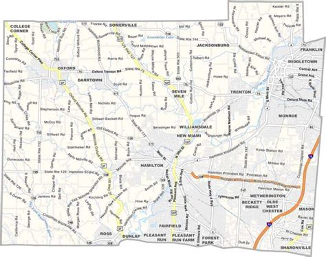 Pickaway County Map Ohio Us County Maps