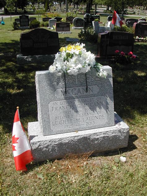 Lucille Marie Lalonde Mccann 1925 2013 Find A Grave Memorial