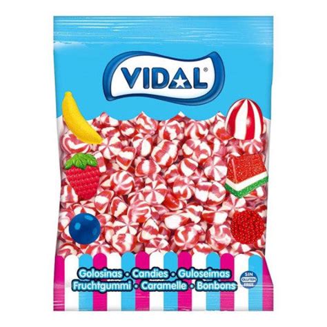 Vidal Twist Kisses 1kg Fruity Red And White Jelly Sweets Candycrave