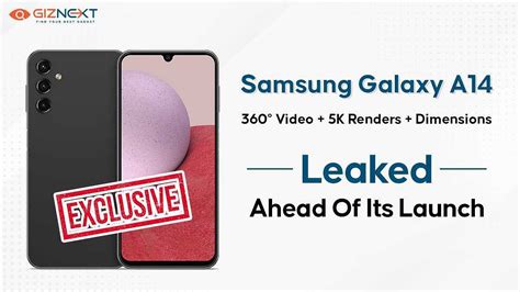 Samsung Galaxy A14 Leaked 5K Renders Video Reveals Design In Full