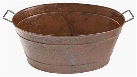 대형 녹슨 강철 타원형 욕조 3d 모델 19 Obj Lxo Ma Max Fbx C4d Blend 3ds Free3d