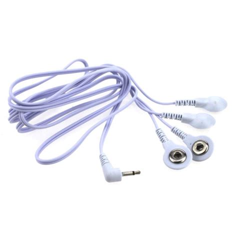 Snap Electrode Lead Wires 4 In 1 Bdsm Australia