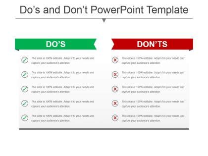 Do And Don Ts PowerPoint Templates Dos And Don Ts PPT Templates Do