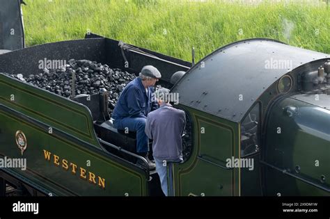 Train Crew On The Saint Class 2999 Lady Of Legend At Hayles Abbey