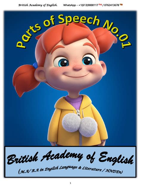 Parts Of Speech Pdf English Language Morphology