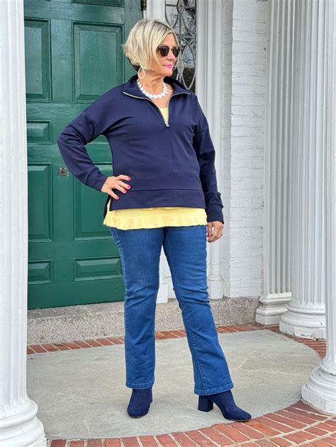 Navy Half Zipper Cathys Place