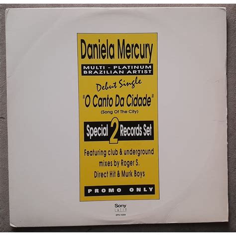 Lp Duplo Daniela Mercury O Canto Da Cidade Remix Importado 1993 Promo