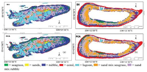 map of benthic habitat using classification svm transformation on the