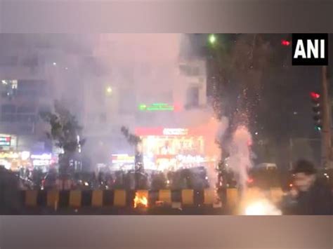 Gujarat Bjp Workers Awash In Celebrations After Party Fields Amit Shah