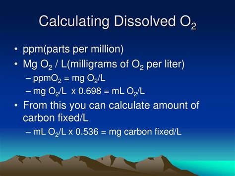 PPT Dissolved Oxygen And Primary Productivity Lab PowerPoint Presentation ID