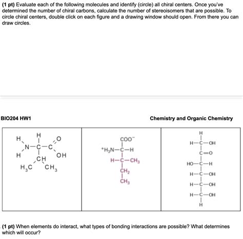 Solved Pt Evaluate Each Of The Following Molecules And Chegg