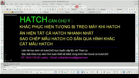 Khắc Phục Bị Treo Máy Khi Hatch ẩn Hiện Hatch Sao Chép Hatch Trim