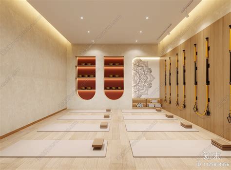 现代瑜伽室3d模型下载【id1125854356】知末3d模型网