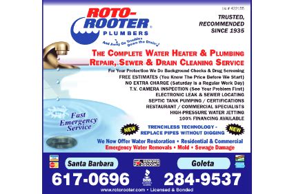 Roto Rooter Plumbing Drain Service Goleta CA SantaBarbaraYP