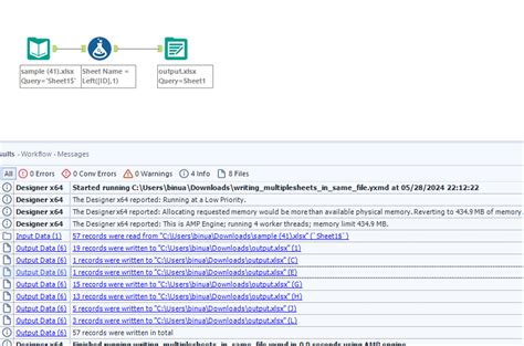 Create Multiple Sheet In Same Excel File To Store Alteryx Community