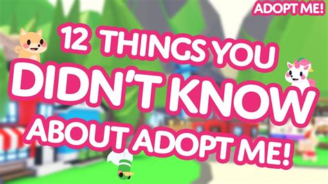 👀 12 Things You Didnt Know About Adopt Me On Roblox 🙊 Youtube