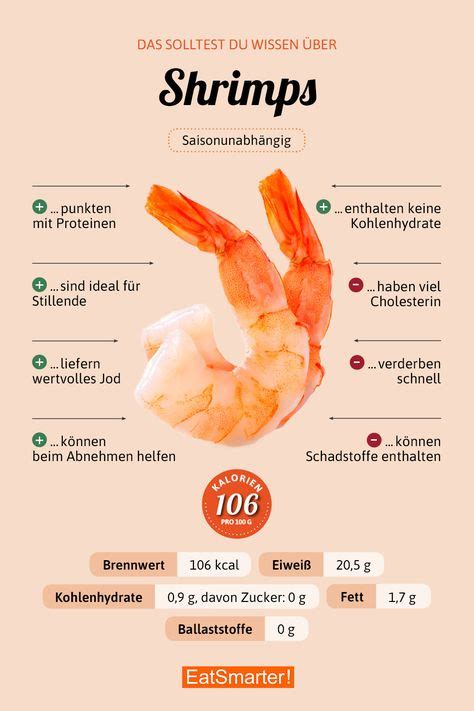 Garnelen Ernährung Nahrungsinformationen und Garnelen