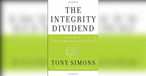 The Integrity Dividend Free Summary By Tony Simons
