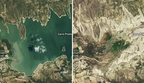 Nasa Muestra Fotos De La Sequía En Presa Cerro Prieto Nl Con Acento