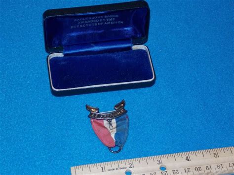 Vintage Eagle Scout Medal Scroll And Ribbon Only With Eagle Case 2052220329