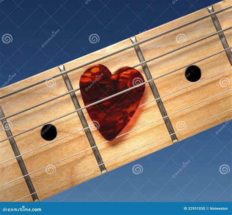 Guitar With Heart Stock Photo Image Of Love Rock Guitarist 22931050