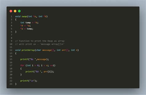 How To Build Max Heap From An Array Using C