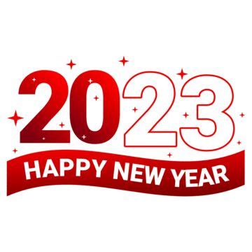 New Year 2023 Vector Hd Images Happy New Year 2023 Red 2023 Happy