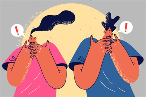 겁먹은 남자와 여자는 전화 통화를 두려워한다 말하다 남성 여성 Png 일러스트 및 벡터 에 대한 무료 다운로드 Pngtree