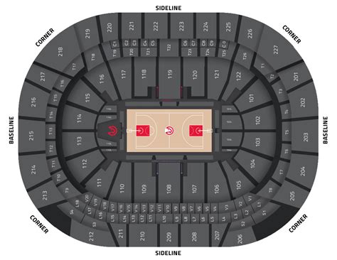State Farm Arena Seating Plan Seating Plans Of Sport Arenas Around