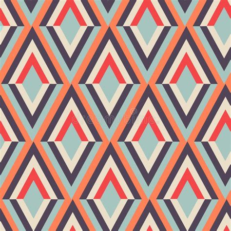 Geometry Zig Zag Vector Pattern Ethnic Seamless Ornament Abstract Background Colorful Lines