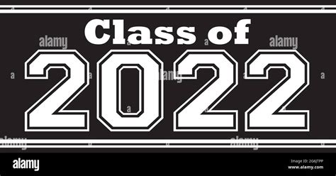 Class Of 2022 Banner Black Background Stock Vector Image And Art Alamy