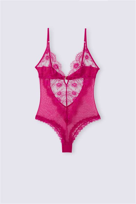 Sensual Flowers Tulle And Lace Bodysuit Intimissimi