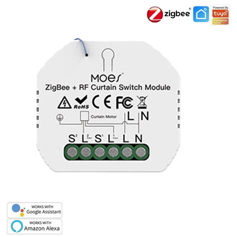 Moes Zigbee Smart Curtain Switch Module Rf433 Diy Motor Relay 108 Zrm