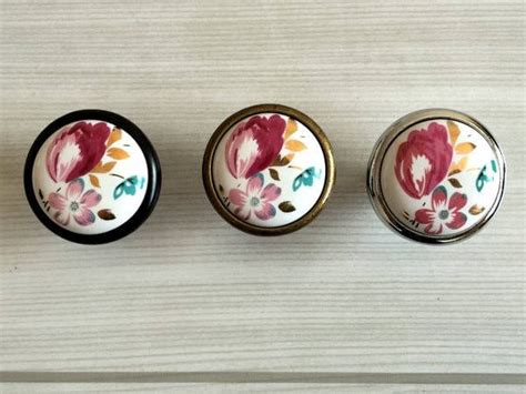 Flower Knob Dresser Knobs Drawer Knob Pulls Handle Floral Etsy