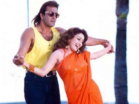 Madhuri Dixit Sanjay Dutt Romantic Pics Madhuri Sanjay Dutt