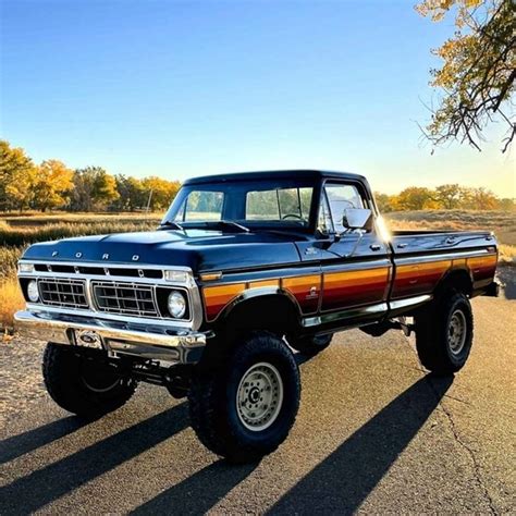 Classic Ford Pickup Truck Lifted Ford Pickup Outdoors Old Ford