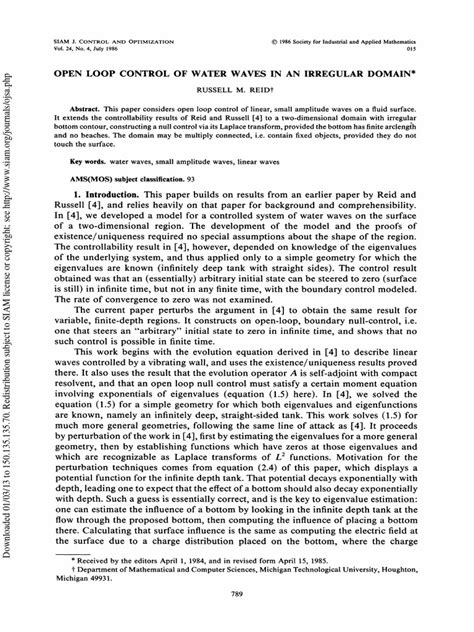 1986 Creig Pdf Eigenvalues And Eigenvectors Equations
