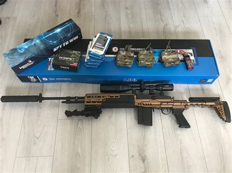 Nieuw Gandg Gr14 Ebr Long Bronze Fully Upgraded Airsoft Bazaar